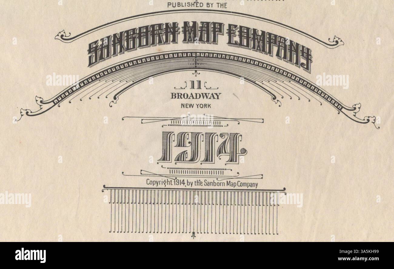 The title page of the 1915 Indianapolis Sanborn Map Volume 1, produced ...