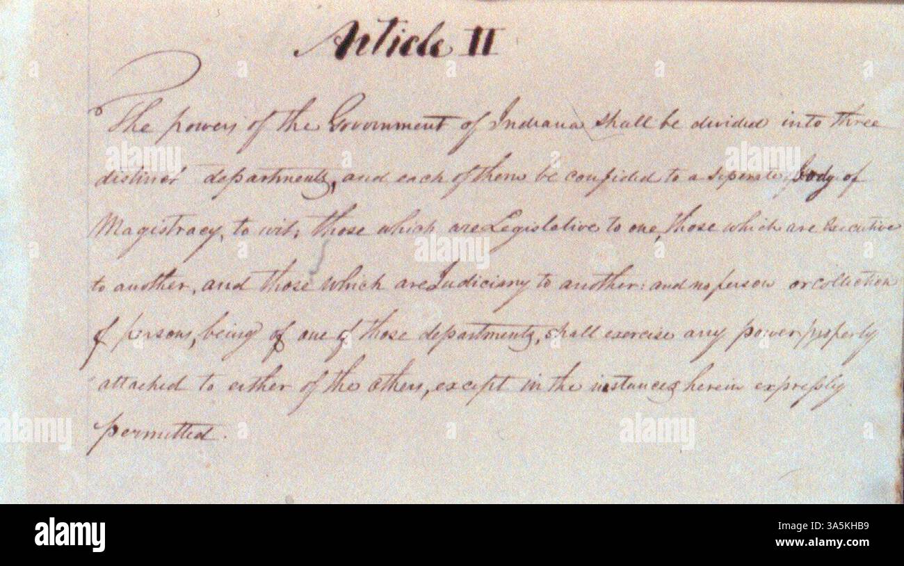 Archived at the indiana state archives hi-res stock photography and ...