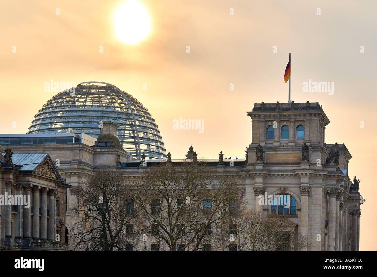 Berlin, Germany - March 23, 2025: The Berlin Reichstag with its ...