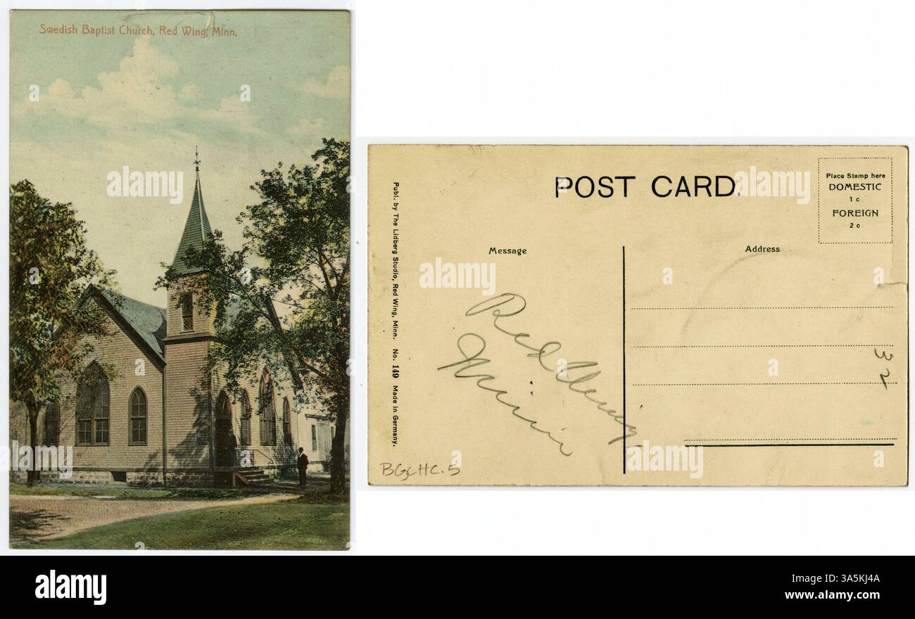 This image shows the exterior view of Red Wing Baptist Church in Red ...