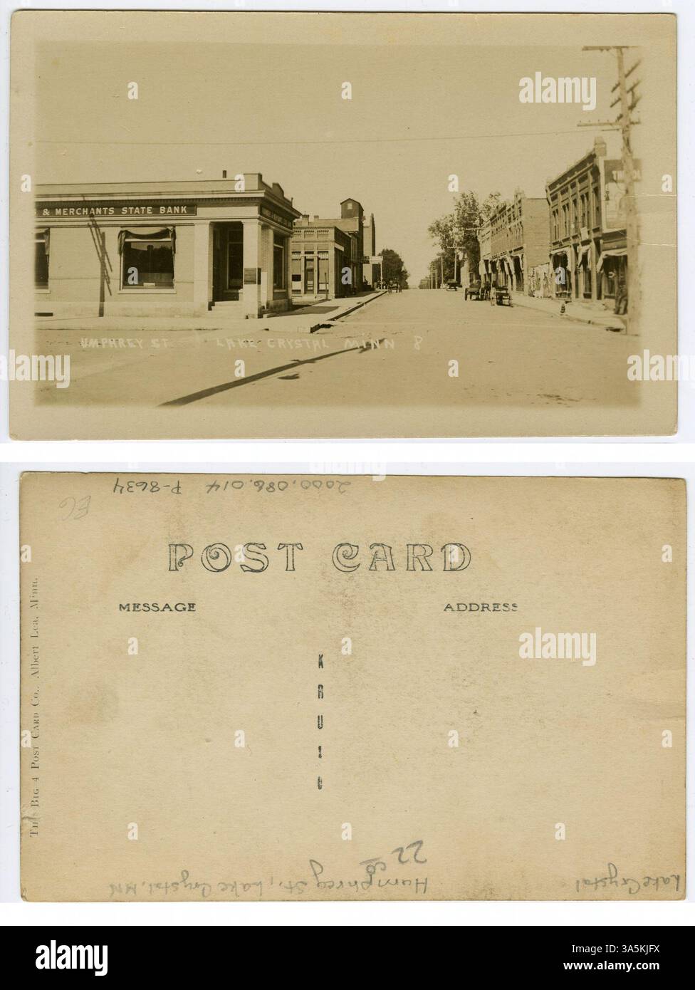 View of Umphrey Street in Lake Crystal, Minnesota, showcasing the town ...