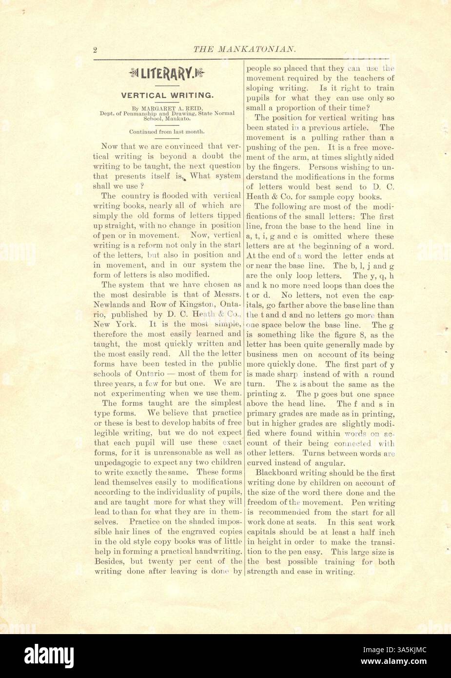 The October 1895 edition of The Mankatonian captures various aspects of ...