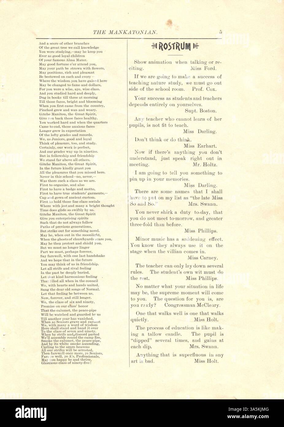Mankato the student produced magazine covered academic and social ...