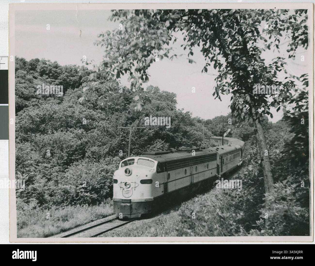 View of a Chicago and North Western Transportation Company locomotive ...