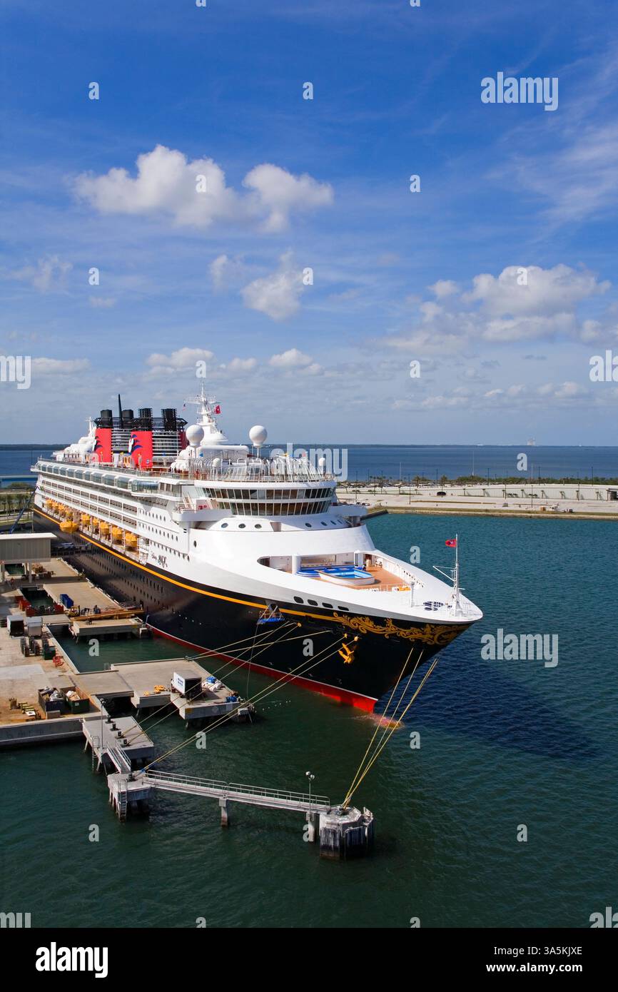 Disney Cruise Ship, Port Canaveral, Florida, USA Stock Photo - Alamy