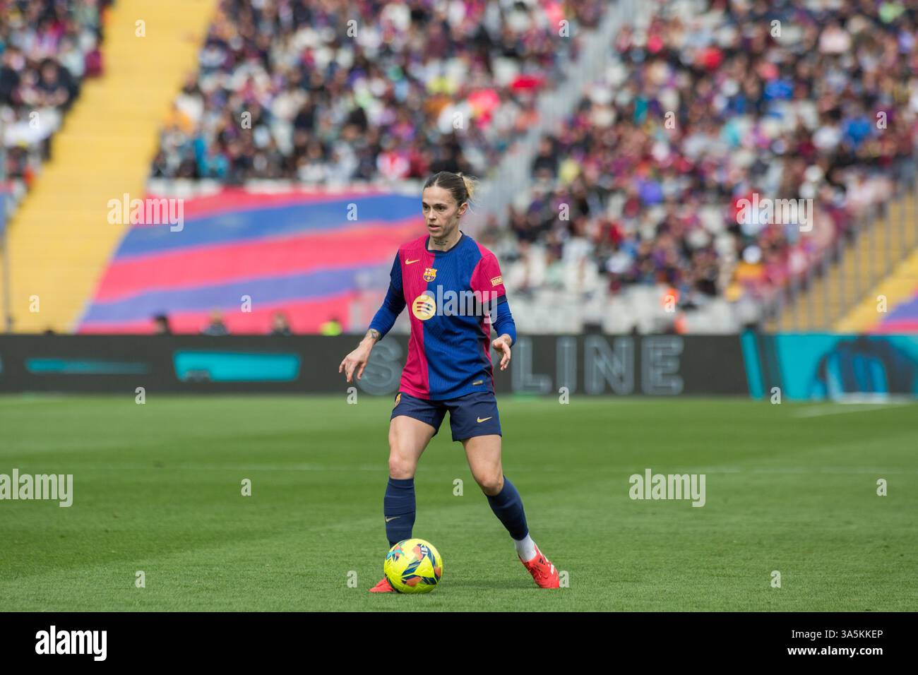 Barcelona, Spain. 23rd Mar, 2025. Maria Leon of FC Barcelona seen in ...