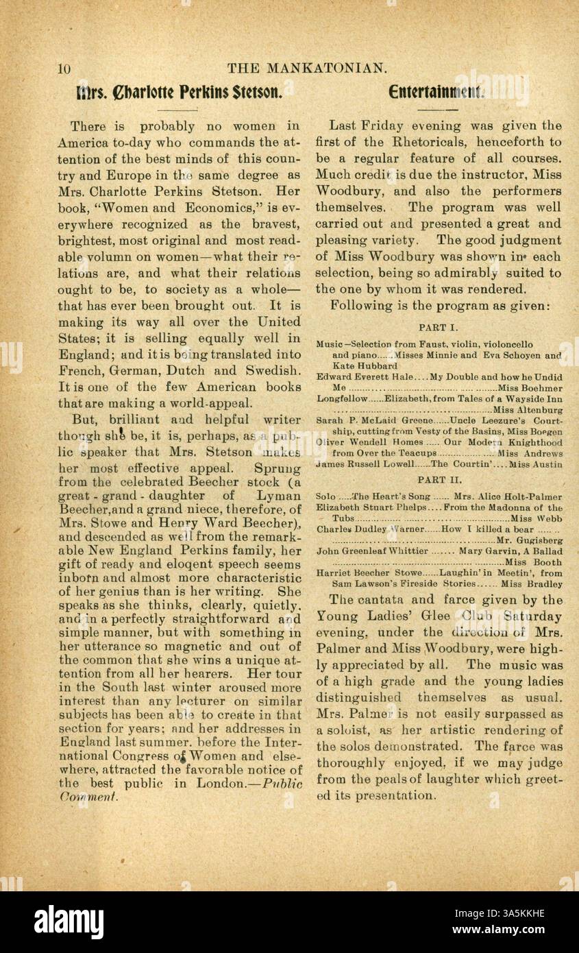 'The Mankatonian' was a monthly magazine published by Mankato State ...