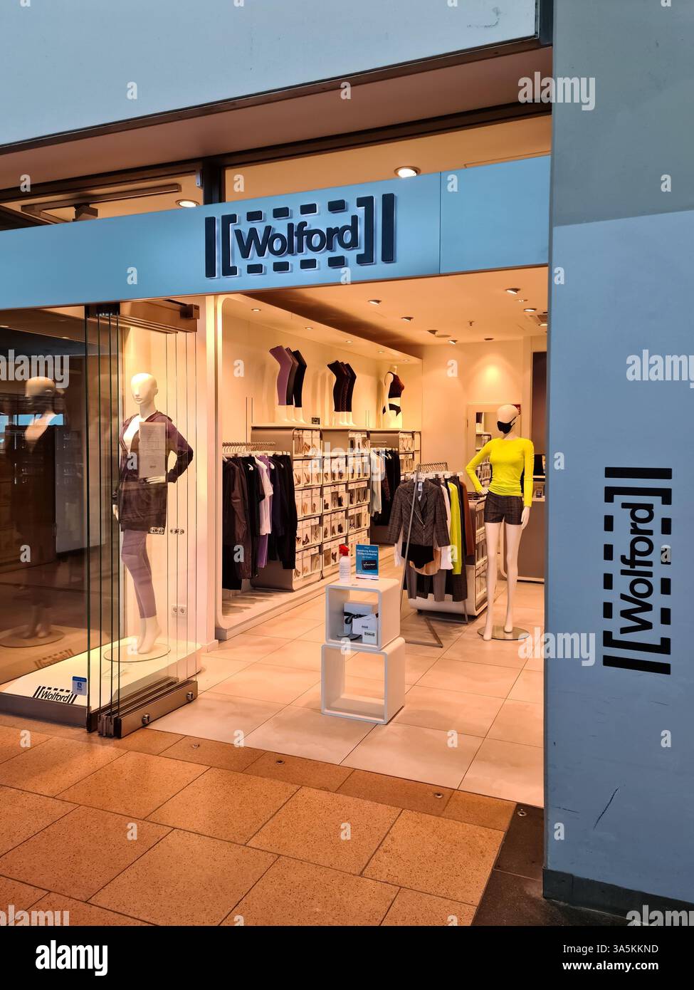 Hamburg, Germany 09. June 2024, Storefront of the Wolford store at ...