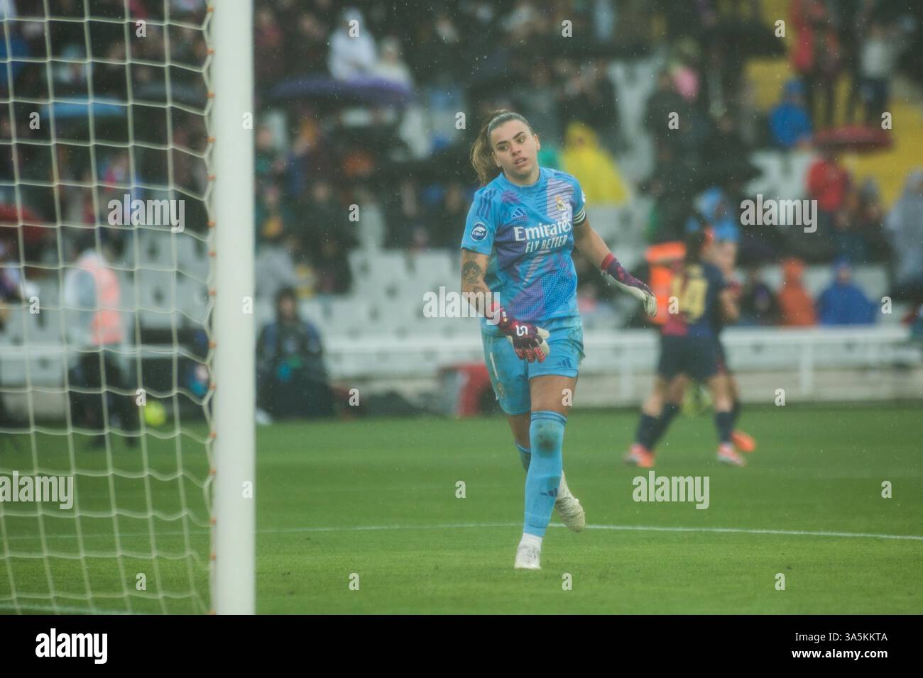 Misa Rodriguez of Real Madrid CF seen in action during the Liga F match ...