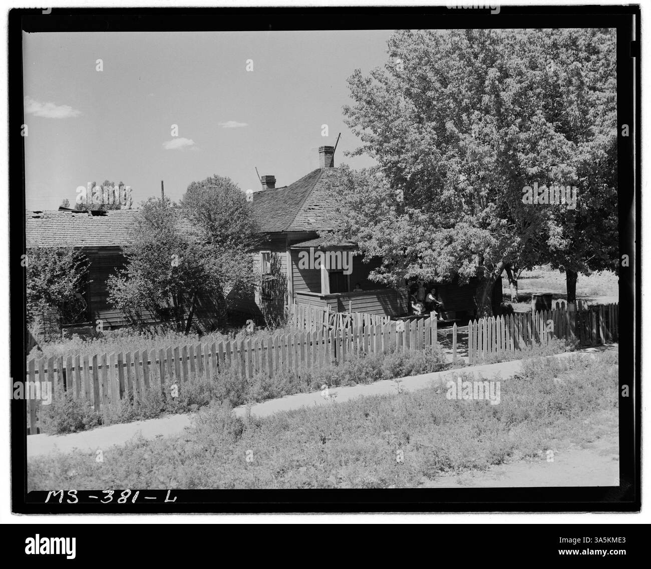 This photograph depicts housing in Aguilar, Las Animas County, Colorado ...