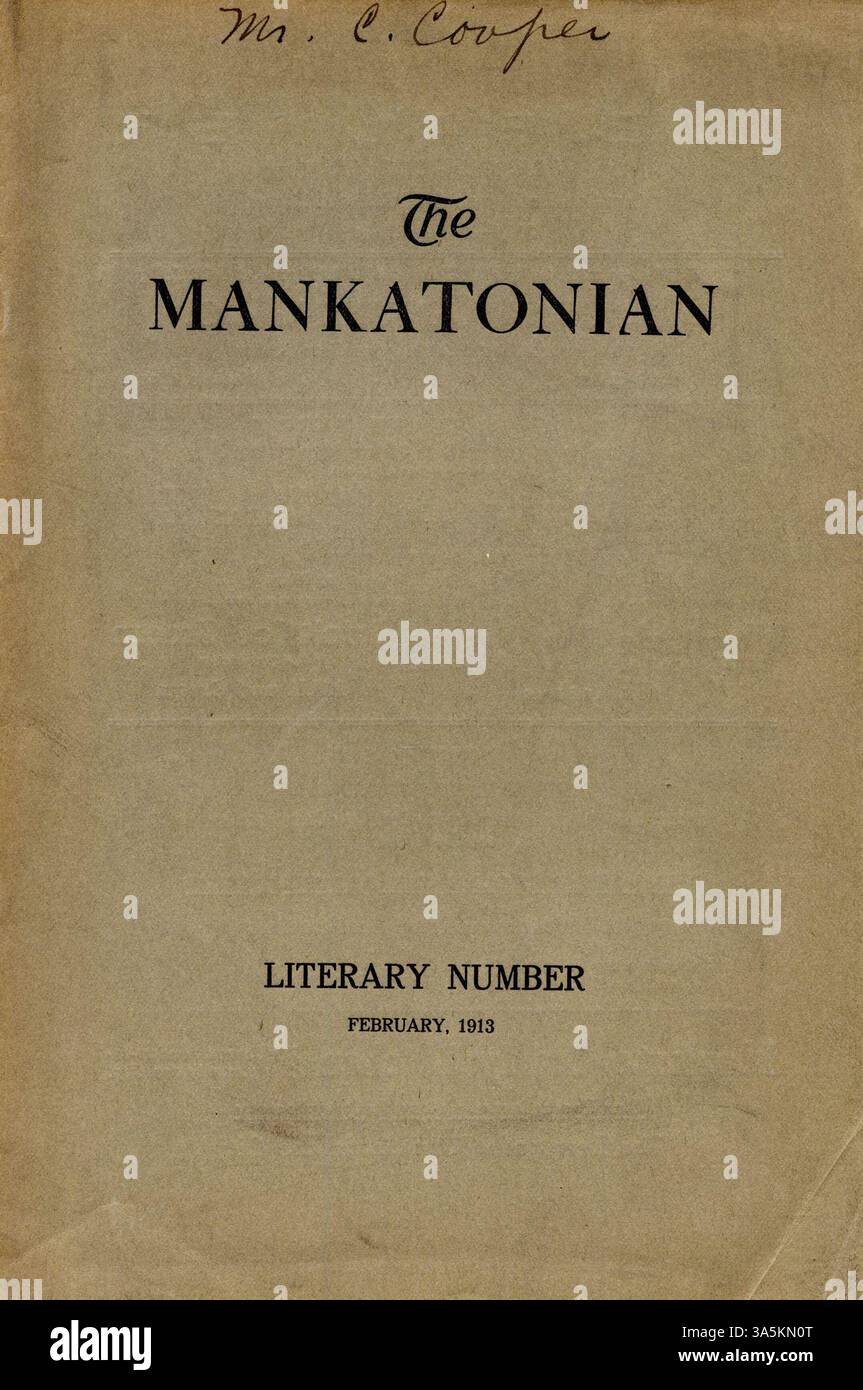 The Mankatonian, Volume 25, Issue 5, was a student-published monthly ...