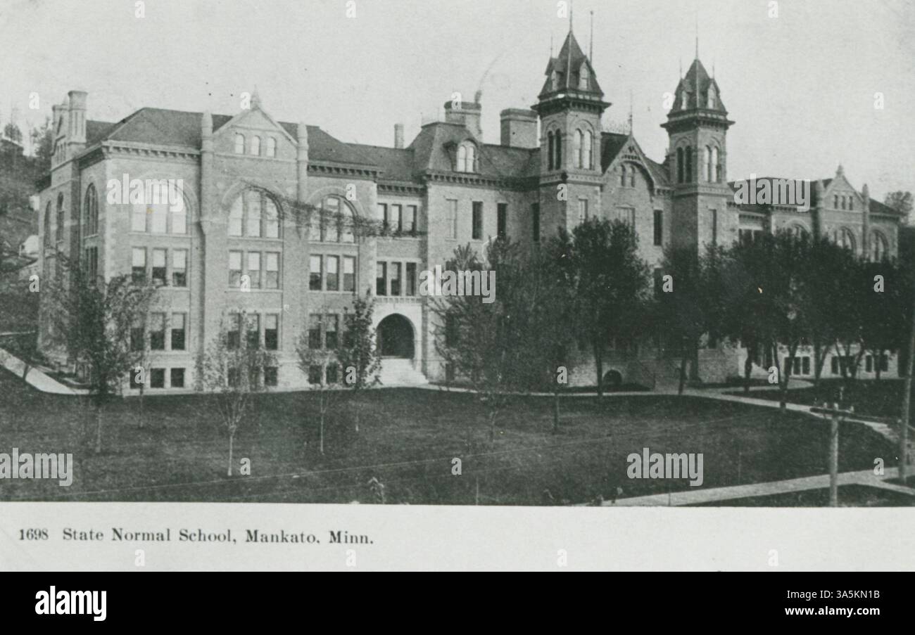 This image shows Old Main, the original building at Mankato State ...