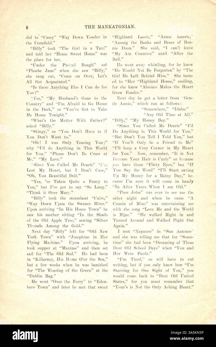 Articles reflecting student life during the early 20th century hi-res ...