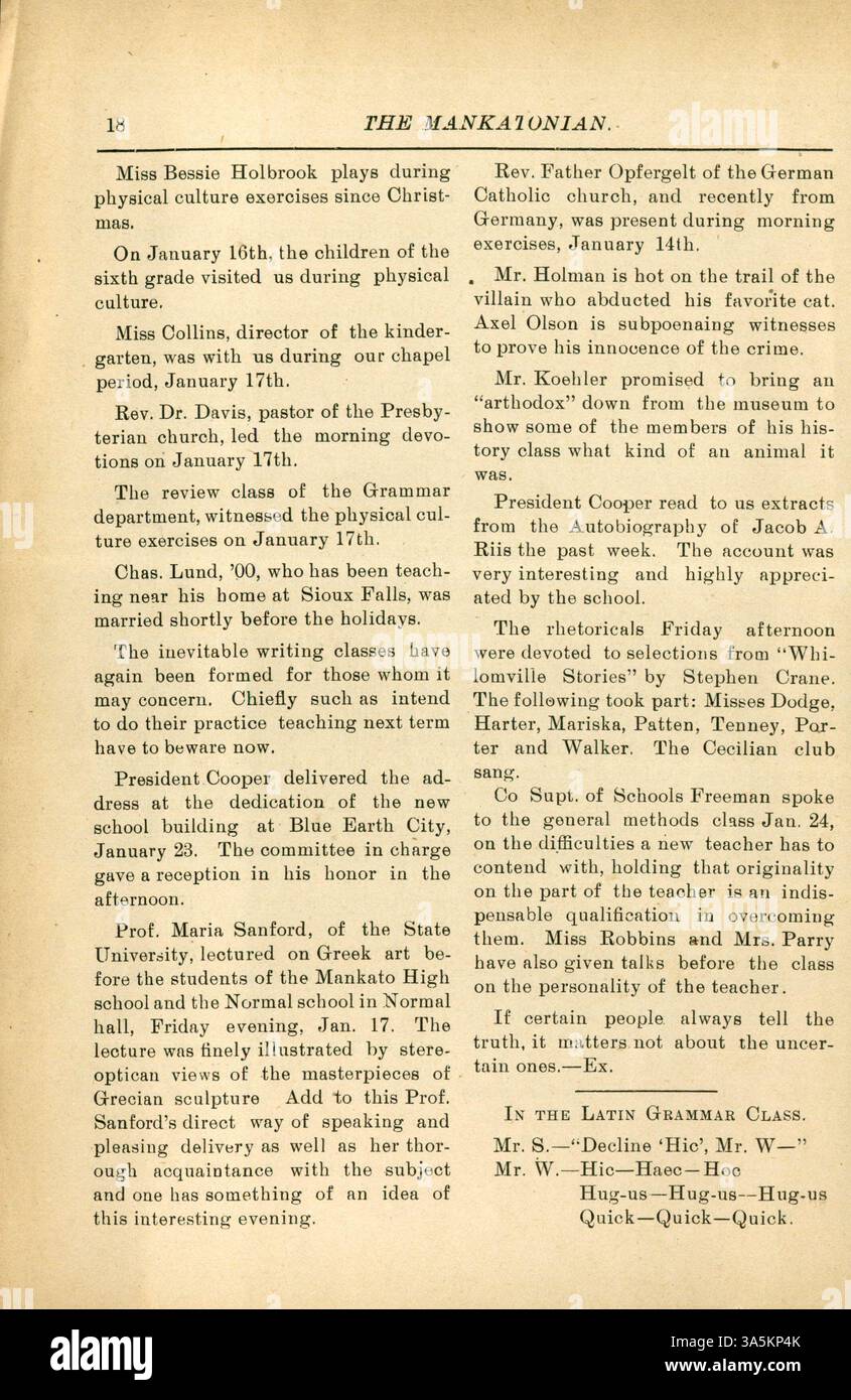 Giving insight into early 20th century student culture hi-res stock ...