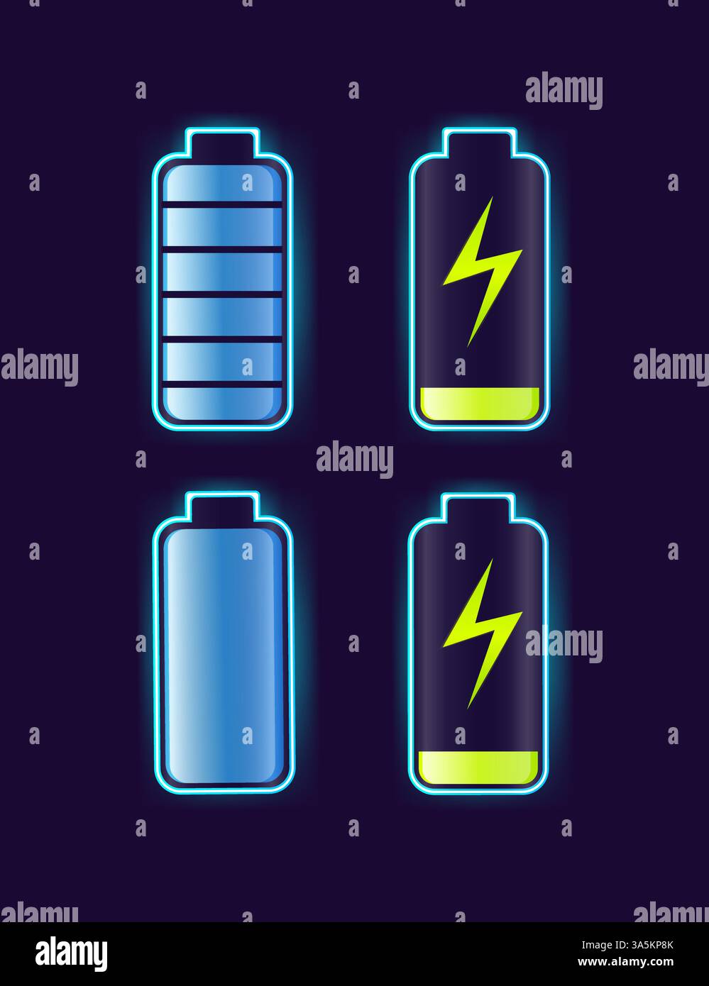 Flat battery charge for mobile device design. Vector mobile device ...