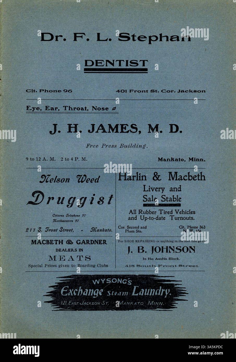 Alongside local advertisements and student written poetry hi-res stock ...