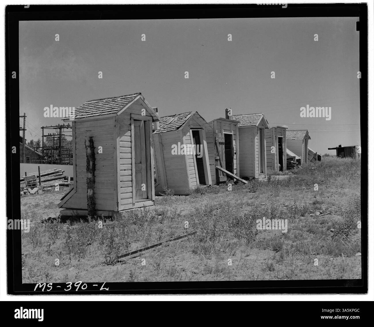 Row of privies hi-res stock photography and images - Alamy