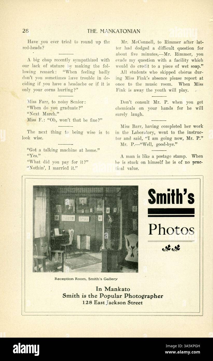 The Mankatonian was a student-published monthly magazine at the Mankato ...