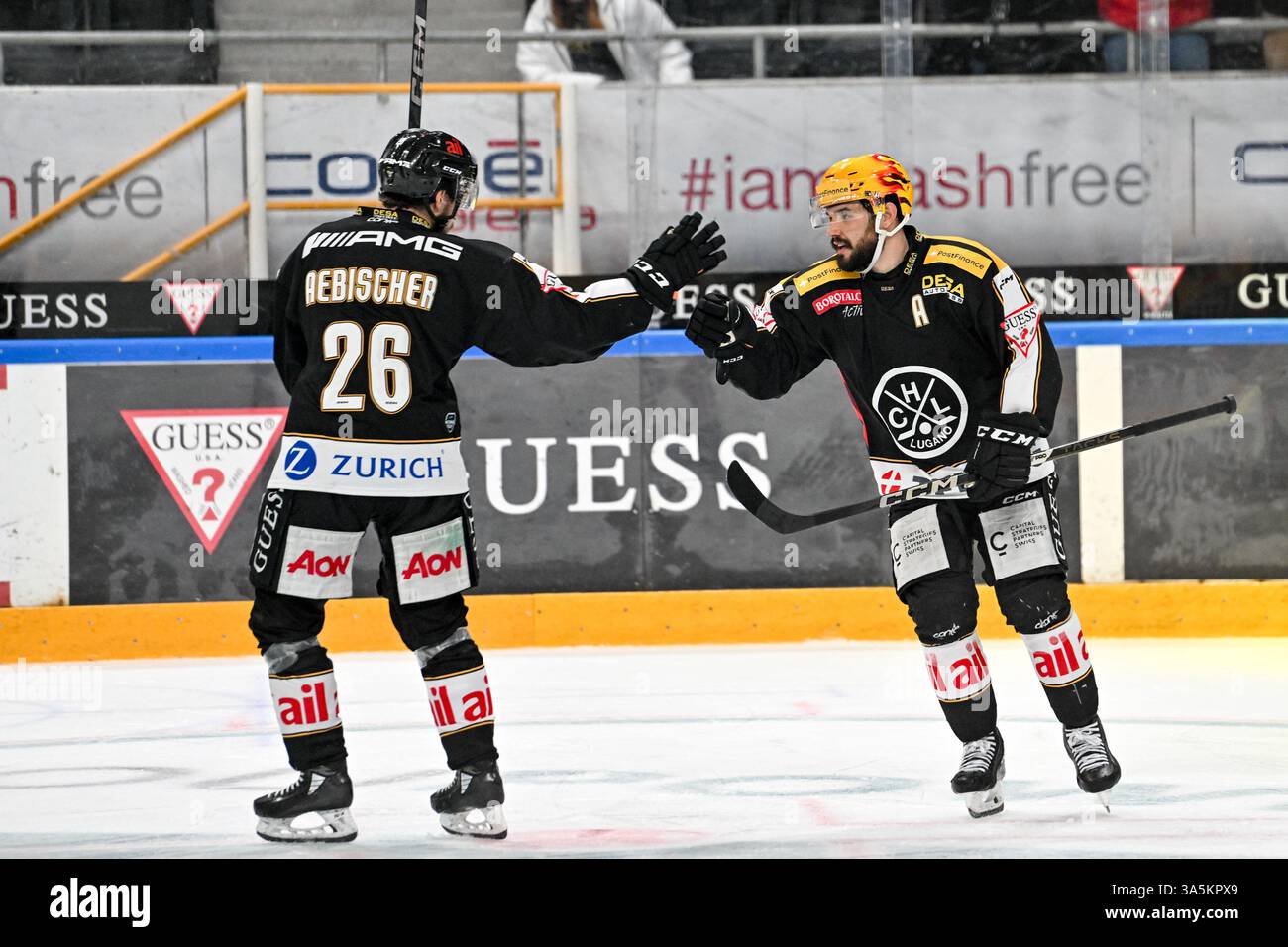 Porza, Switzerland. 23rd Mar, 2025. 23/03/2025, Porza, Cornèr Arena ...