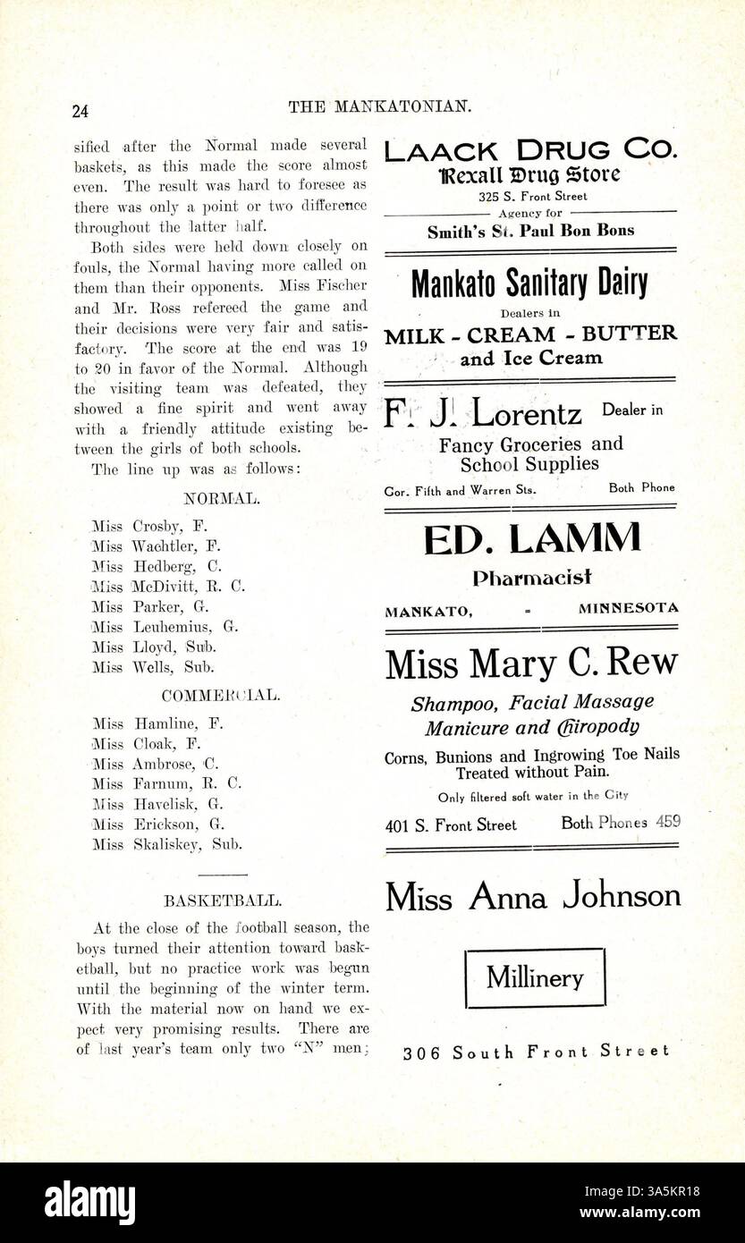 The Mankatonian was a monthly student-published magazine at Minnesota ...