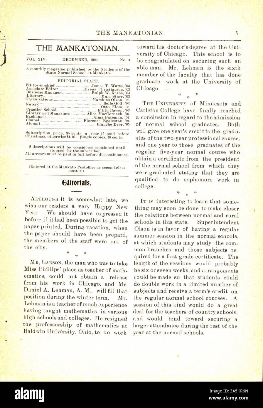 Local advertisements in its december 1902 issue hi-res stock ...