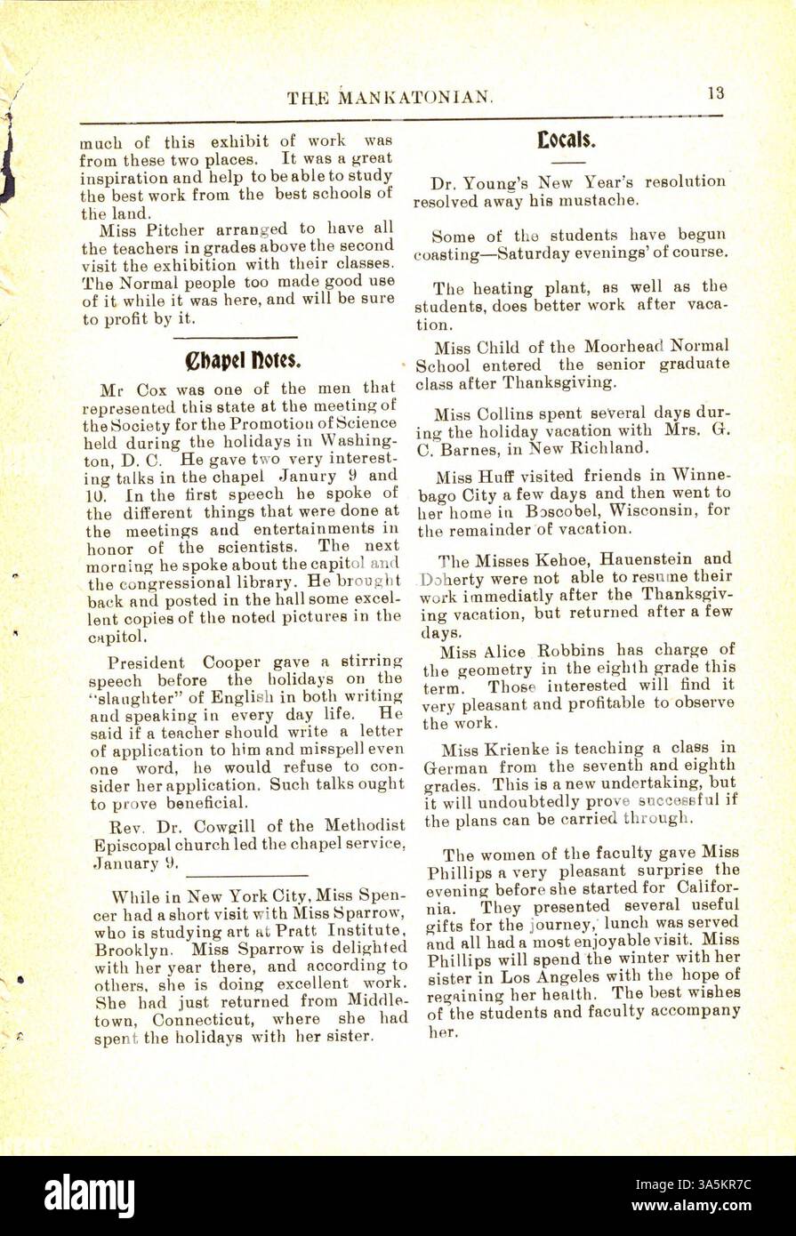 The December 1902 issue of The Mankatonian provides a look at Mankato ...