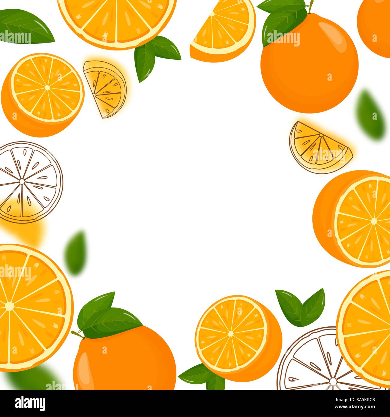 Oranges falling from different angles. Orange citrus background. Flying ...
