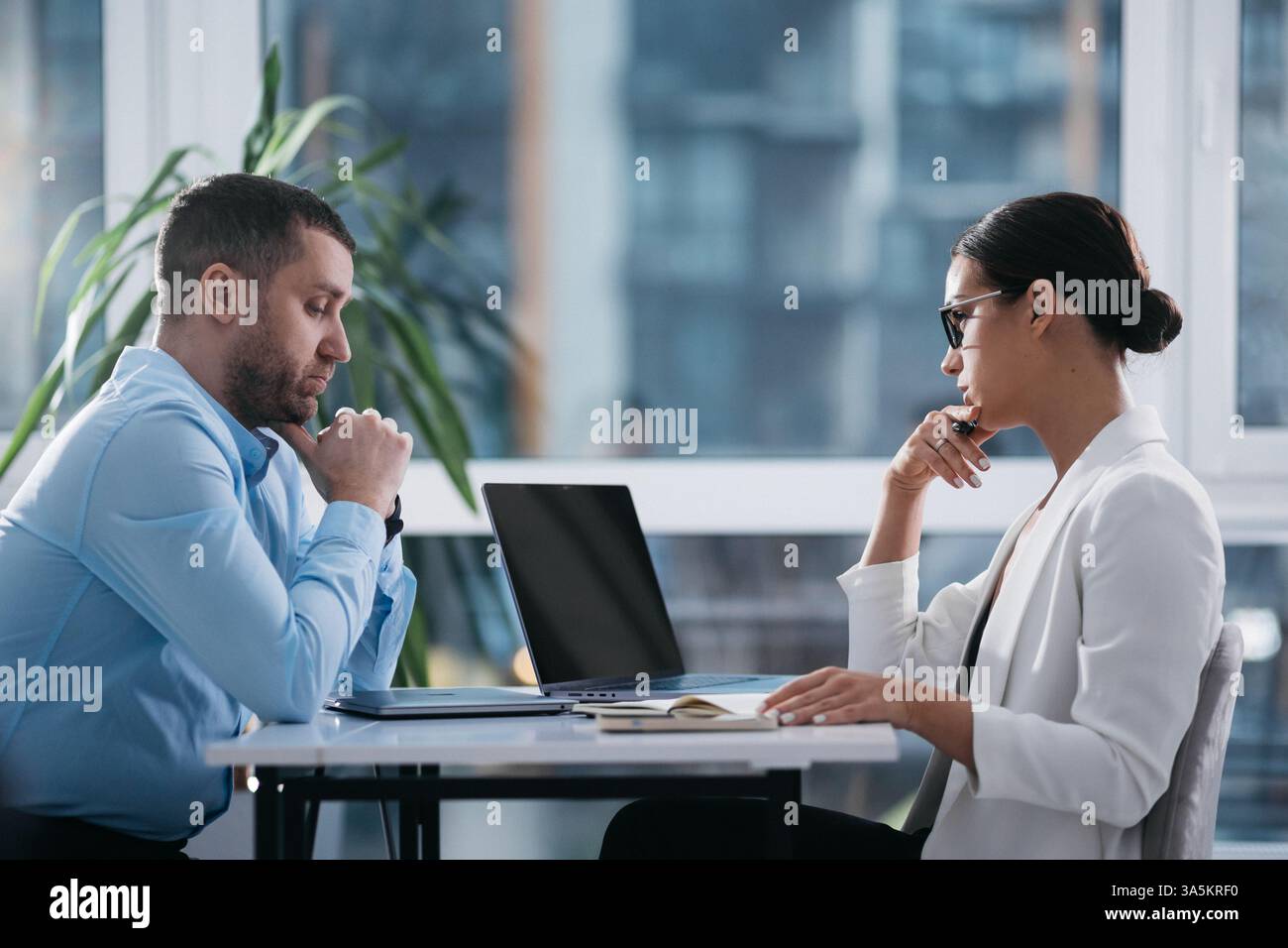 Female entrepreneur partners checking hi-res stock photography and ...