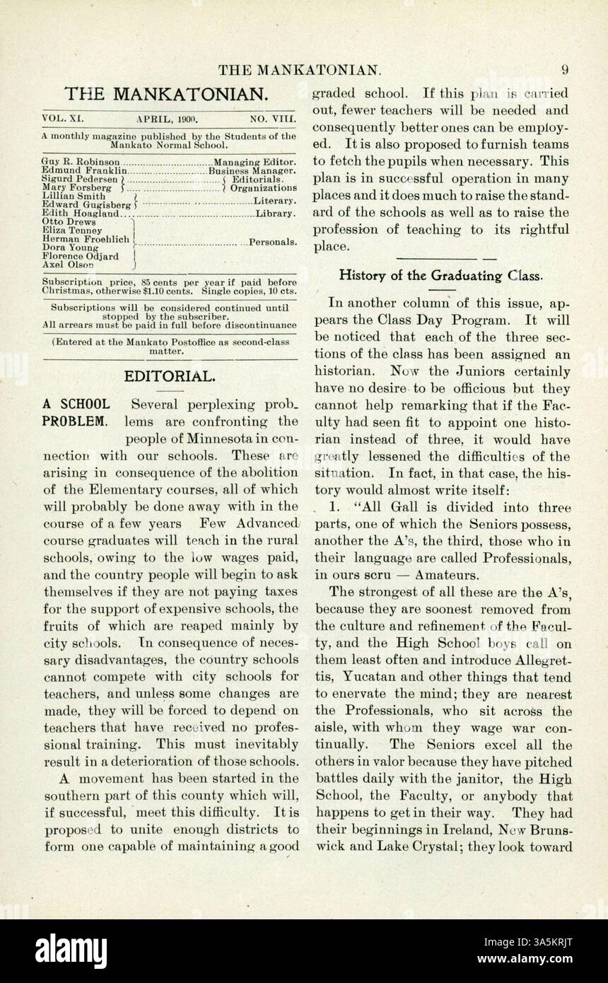 The Mankatonian was a student-published magazine at Mankato State ...