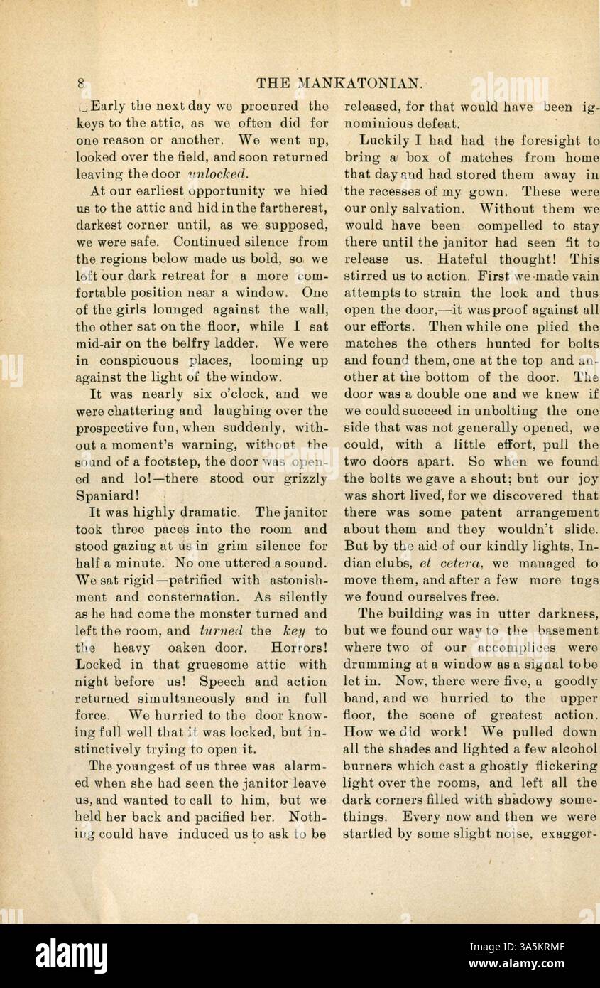 Giving a snapshot of student life during the early 1900s hi-res stock ...