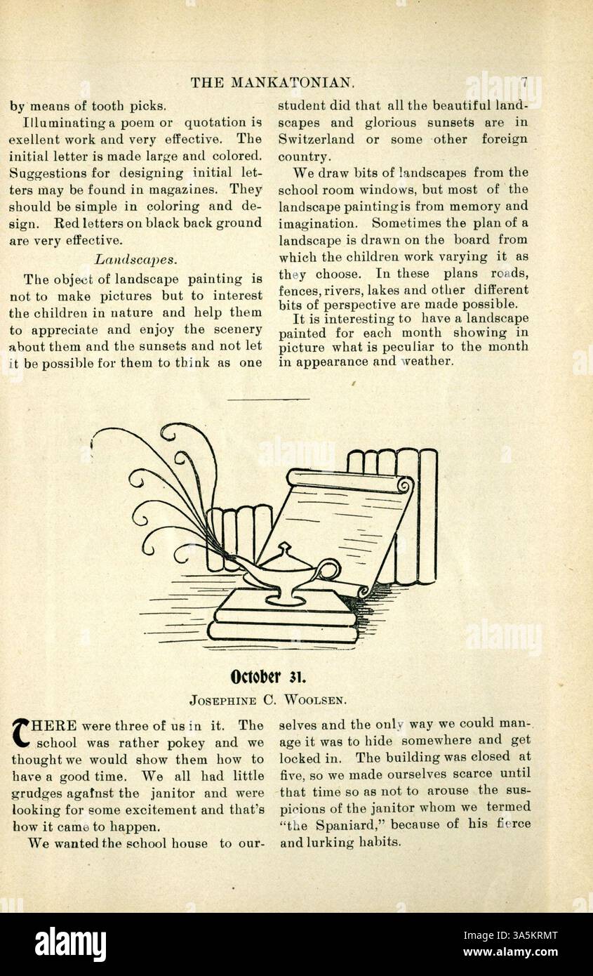 The Mankatonian, Volume 12, Issue 8, was a student-published magazine ...