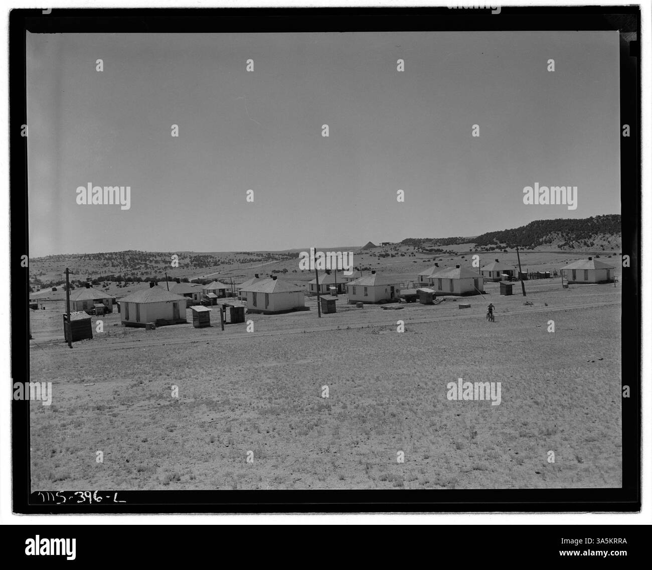 A segment of the company housing project at Calumet Fuel Company’s ...