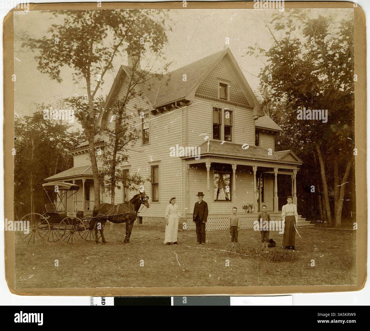 This photo shows Alice Pierce, Frank Merritt, Frank, George, and ...