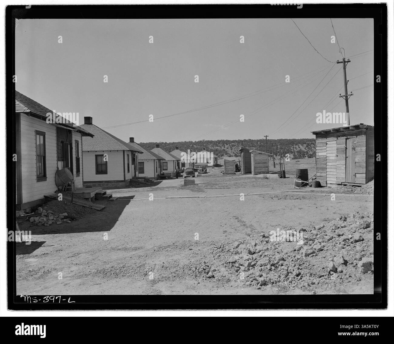 This 1946 photograph shows part of the company housing project for ...