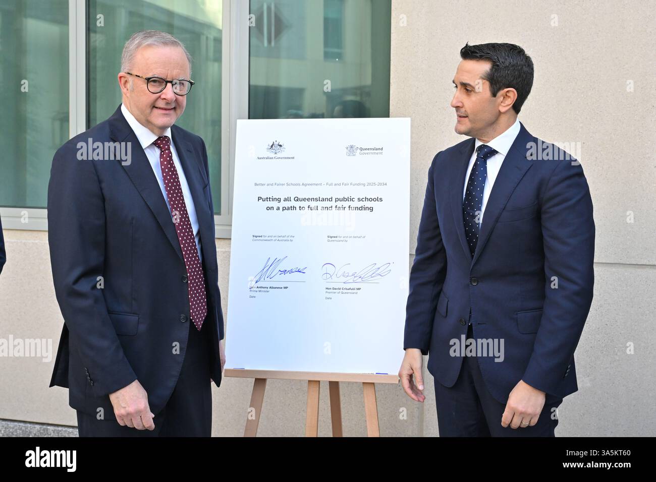 Canberra, Australia. 24th Mar, 2025. Prime Minister Anthony Albanese ...