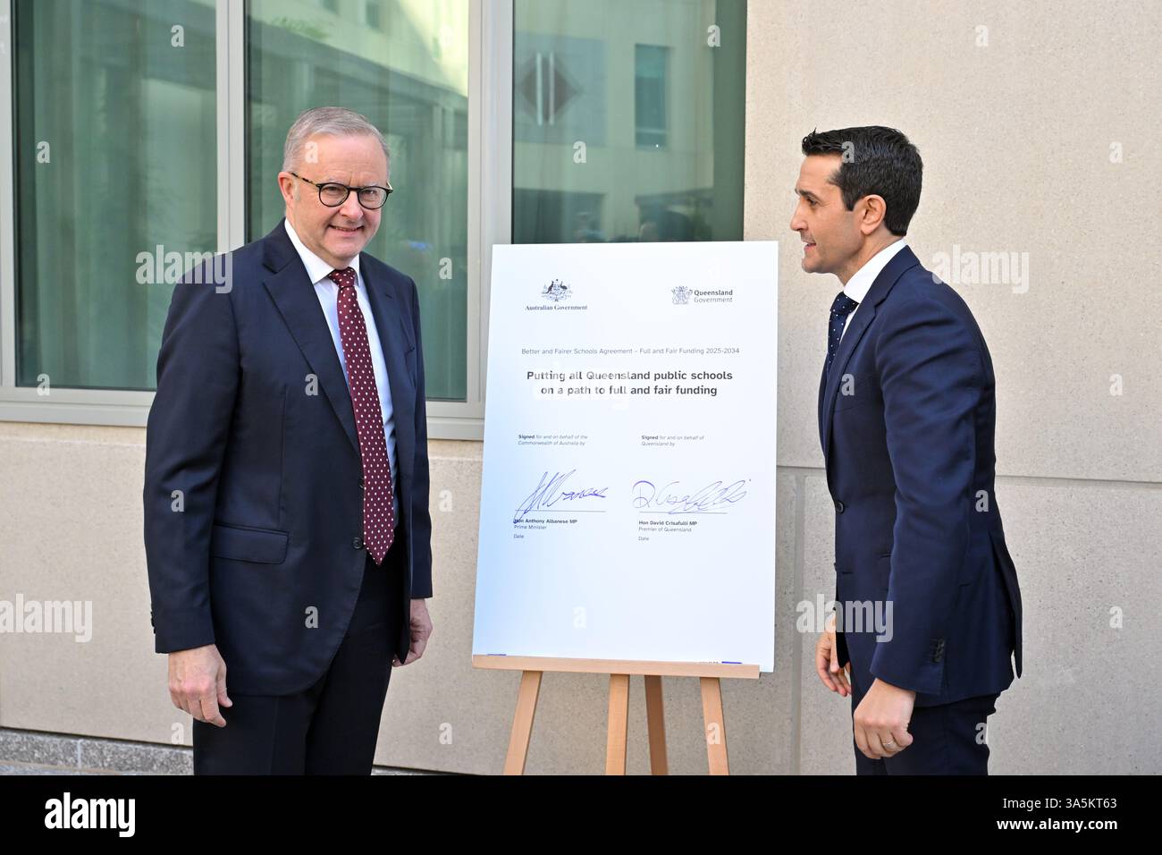 Canberra, Australia. 24th Mar, 2025. Prime Minister Anthony Albanese ...