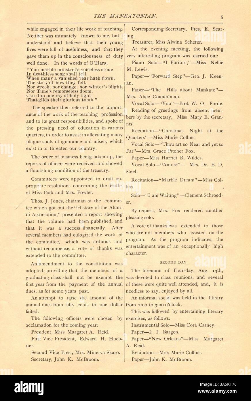 The Mankatonian, first published in September 1891, was a monthly ...