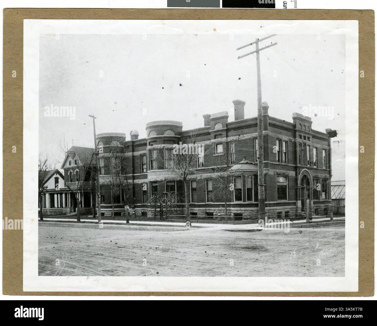 This photograph from 1896 shows the office and residence of Dr. John W ...