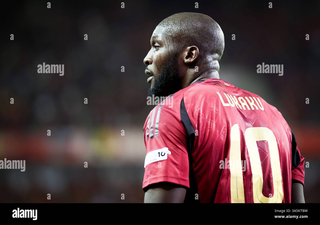 Belgium's Romelu Lukaku pictured during a soccer game between Belgian ...