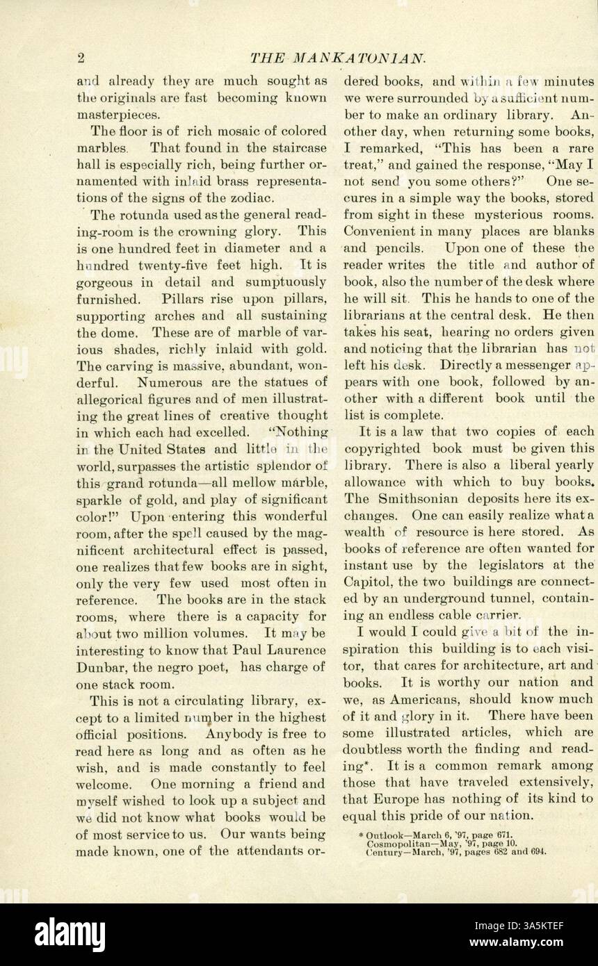 The Mankatonian, Volume 10, Issue 1, published in July 1898, was a ...