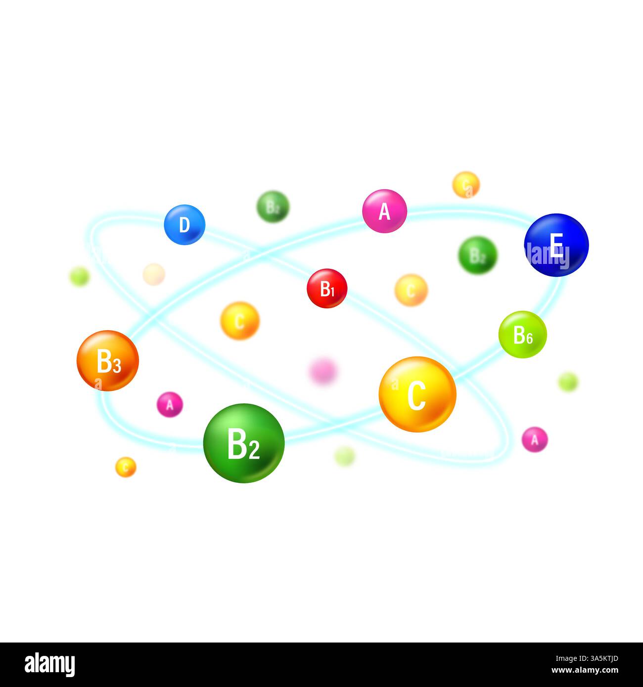 Essential vitamin and mineral complex. Multivitamins capsules isolated ...