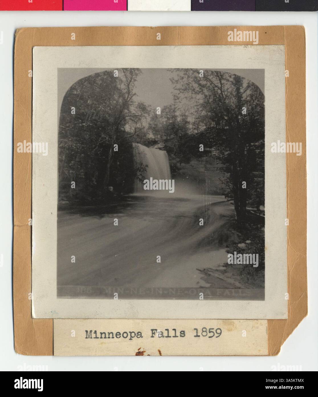 This image of Minneopa Falls shows the waterfall on the Minneopa River in Minneopa State Park ...