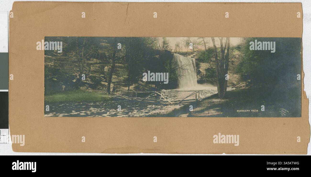 This photograph captures the Lower Falls of Minneopa Falls in Minneopa ...