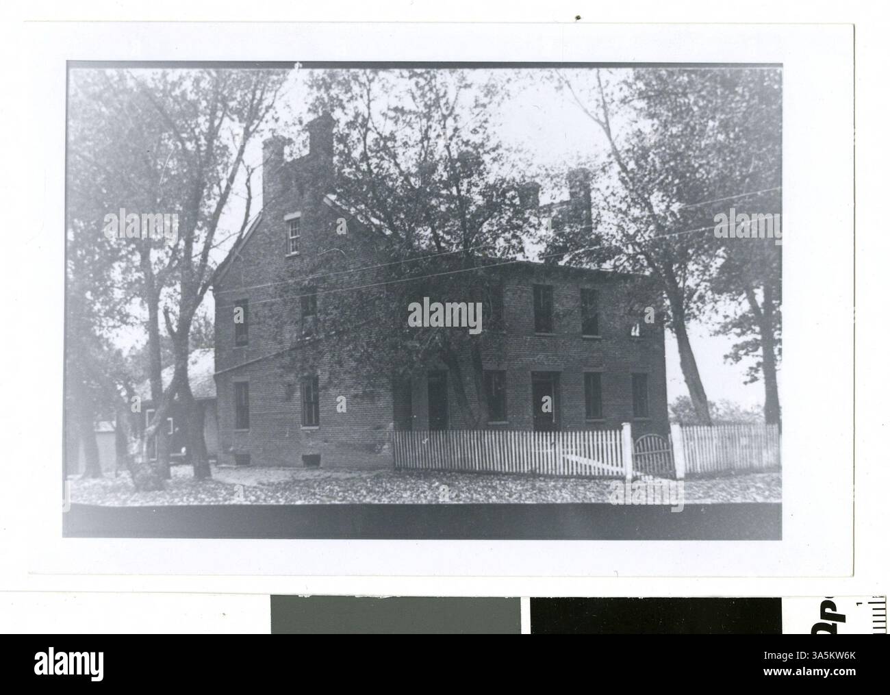 This exterior view of the Winnebago Agency House in Blue Earth County ...