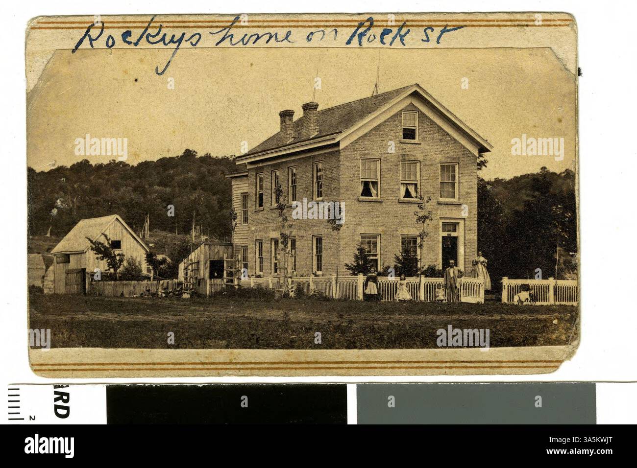 This photo shows the Rockey home on Rock Street in Mankato, with six ...