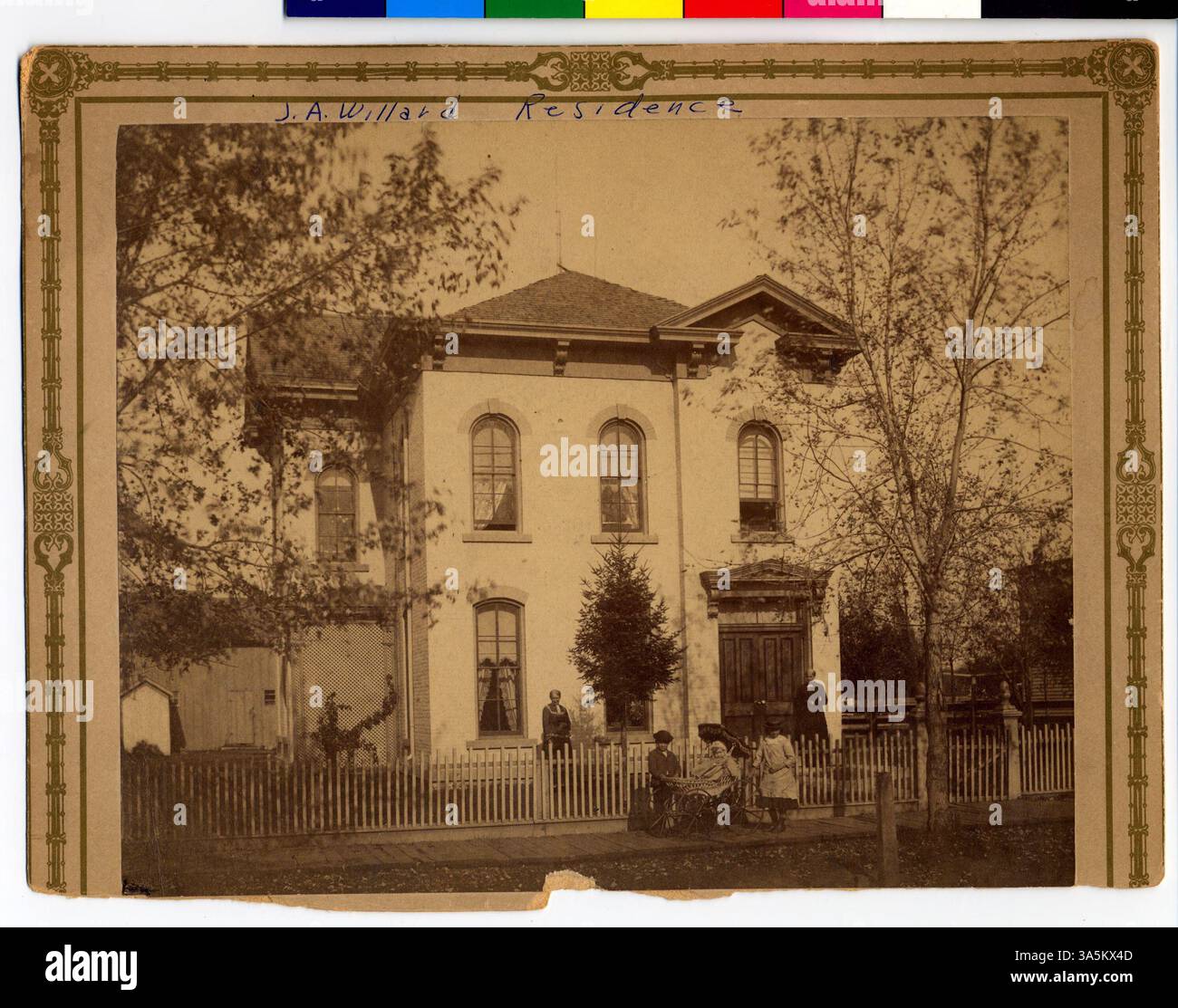 This exterior view of the John A. Willard residence in Mankato shows a ...