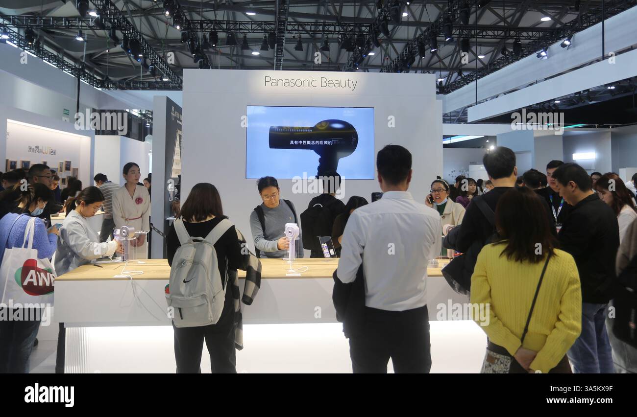 SHANGHAI, CHINA - MARCH 20, 2025 - Japanese company Panasonic booth at ...