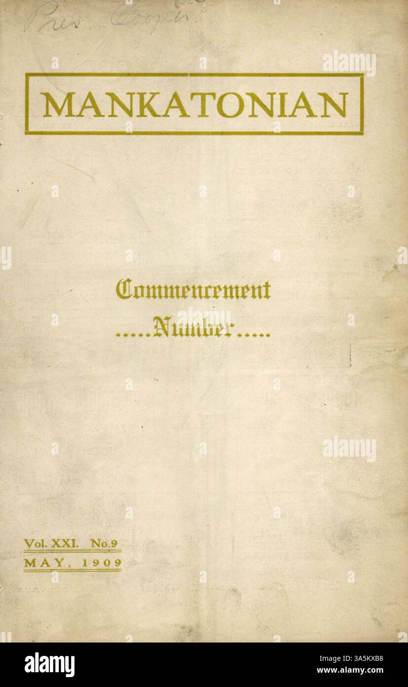 The Mankatonian was a student magazine from Mankato State Normal School ...