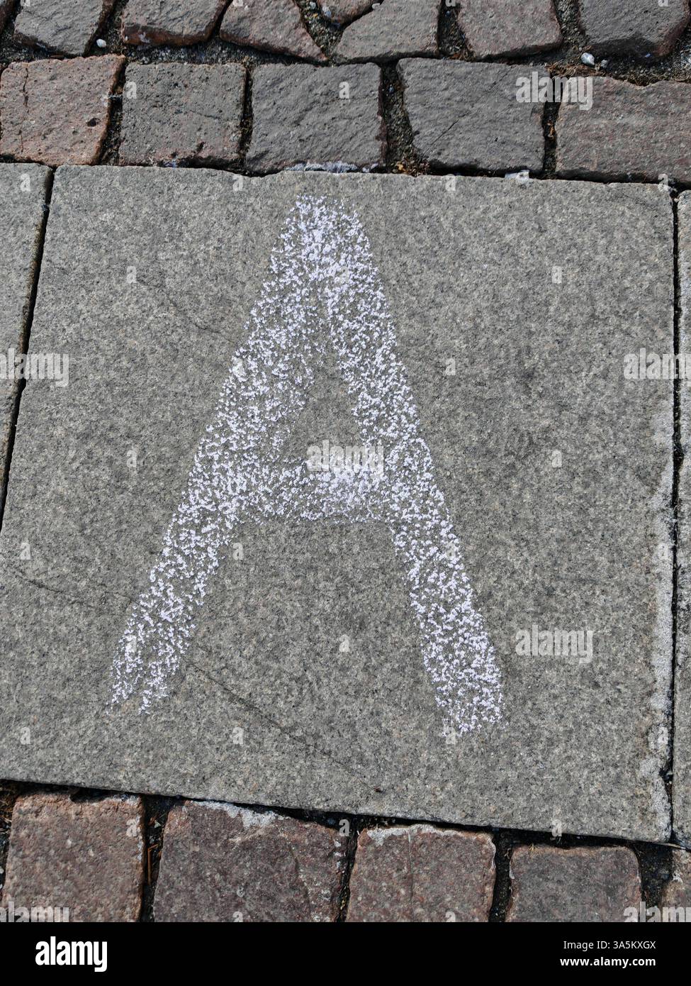sign of the letter A, the first letter in the alphabet A, first letter ...