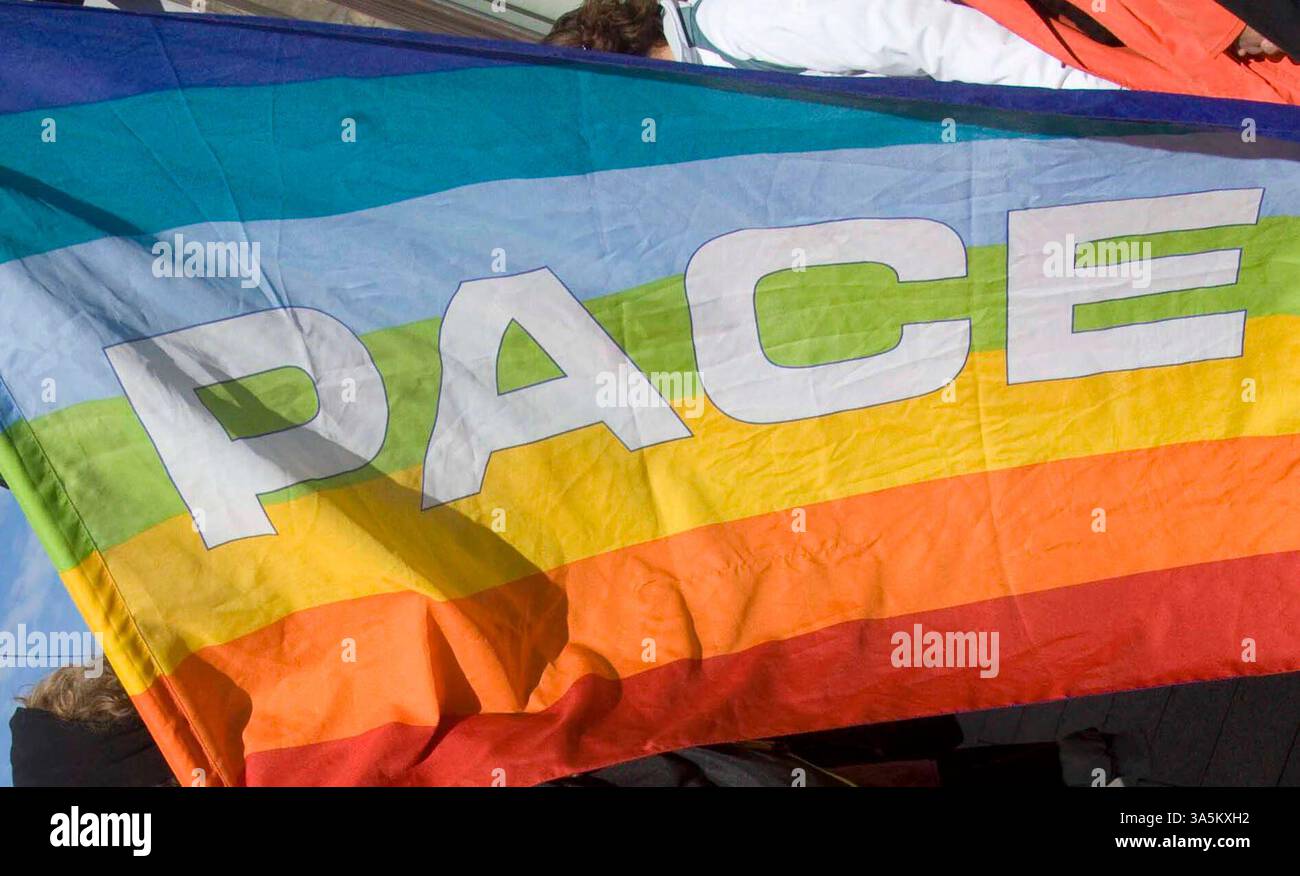 symbol for peace and the peace movement, against the war symbol for ...